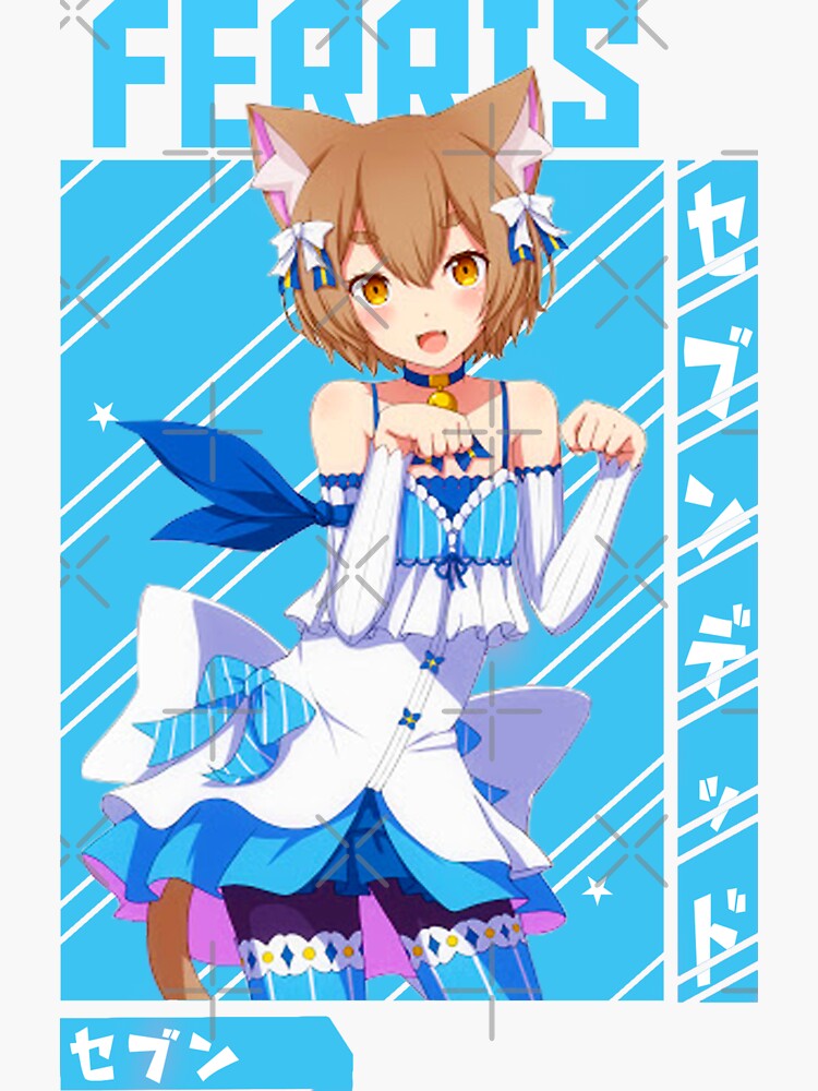 "Re:zero Ferris cute off white inspired T-shirt" Sticker for Sale by ...