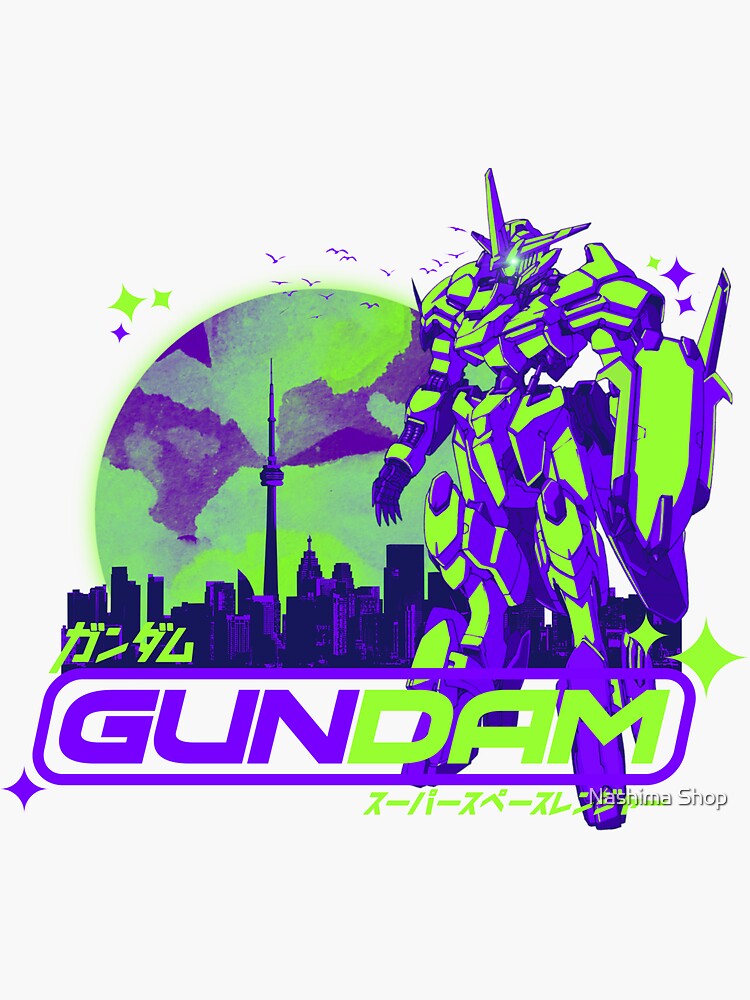 "Gundam Robot" Sticker for Sale by Clayzer | Redbubble