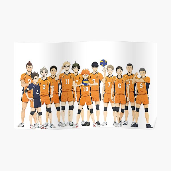 "Karasuno full team" Poster by snailhunter66 | Redbubble
