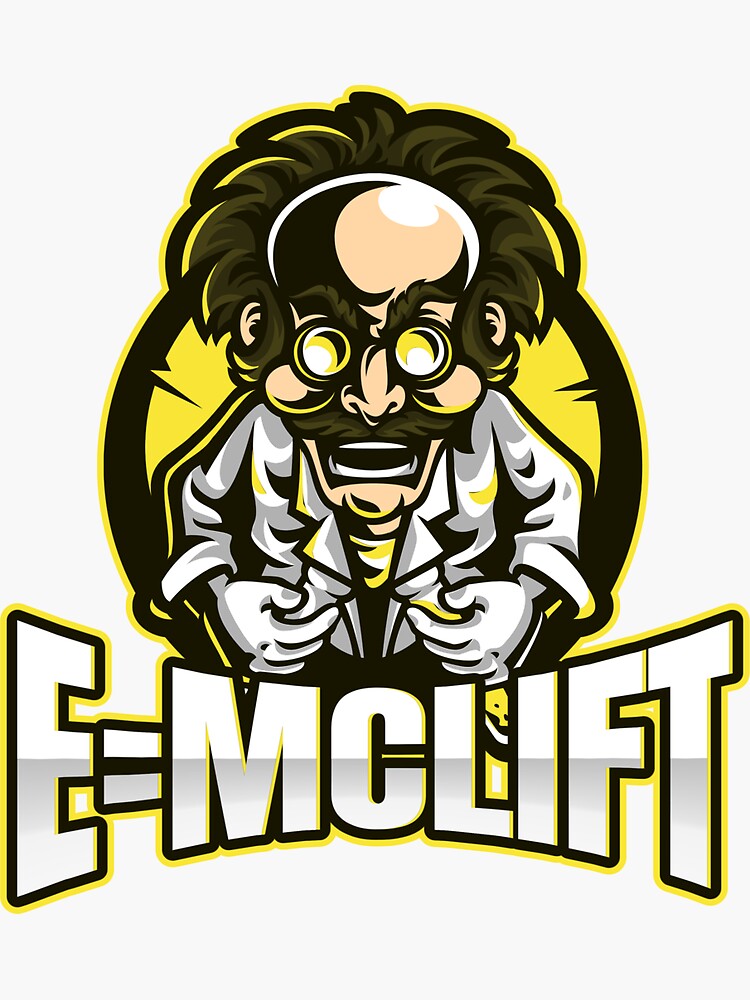 "E=McLIFT; Weightlifting Warrior Series" Sticker for Sale by ...