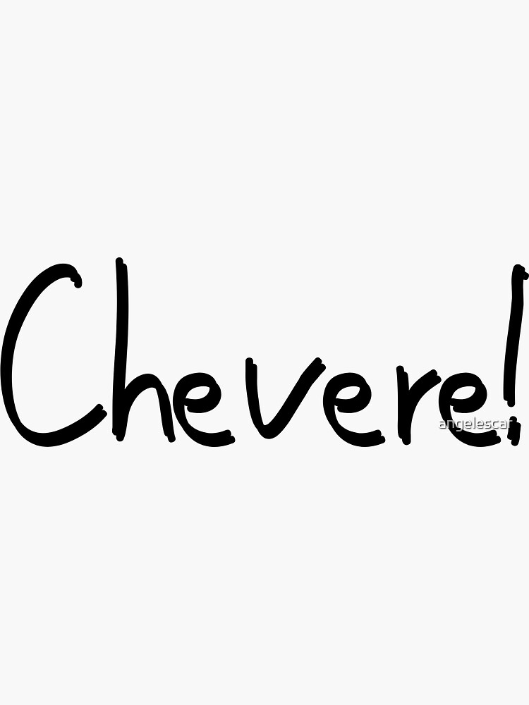 Pegatina «CHEVERE, VENEZUELA » de angelescar | Redbubble