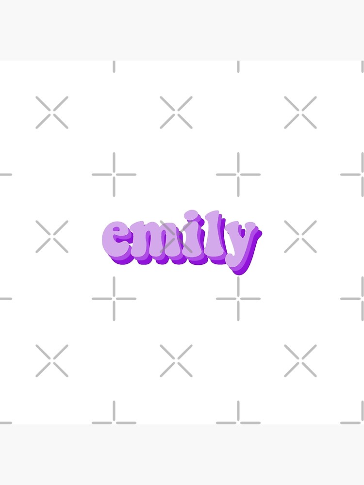 "Emily in purple name design" Poster by Emilys-Designs- | Redbubble