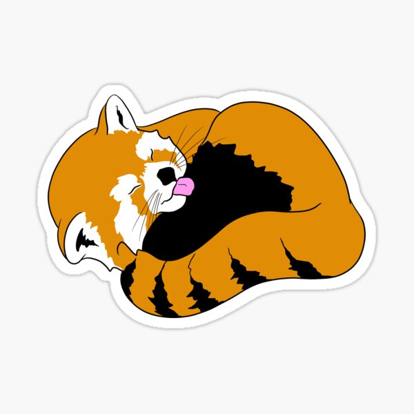 "Red Panda Blep" Sticker for Sale by EdelweissCrafts | Redbubble