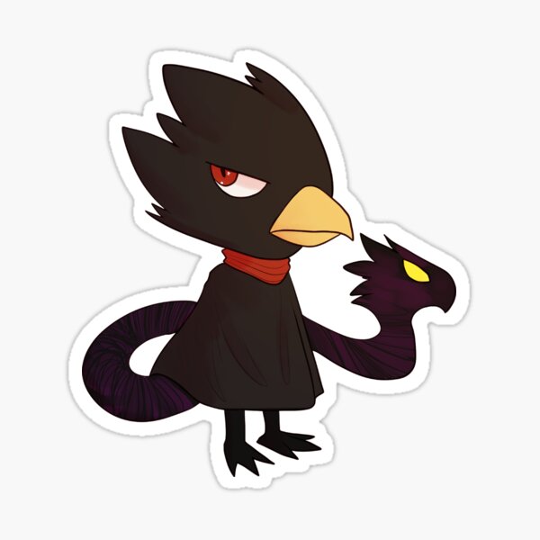 "My Hero Crossing: Tokoyami" Sticker for Sale by Gh0stWave | Redbubble