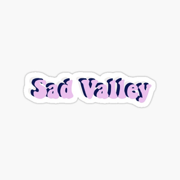 "Sad Valley " Sticker by cindyxchen | Redbubble