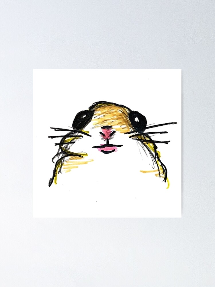 "Hamster staring meme" Poster for Sale by iarasosan | Redbubble