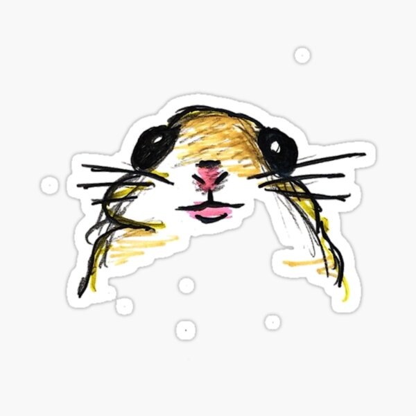 "Hamster staring meme" Sticker for Sale by iarasosan | Redbubble