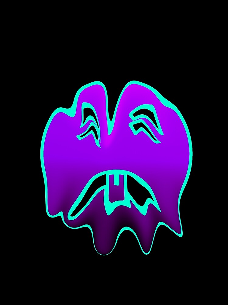 "melting yuck face" Art Print by RKSDesigns | Redbubble
