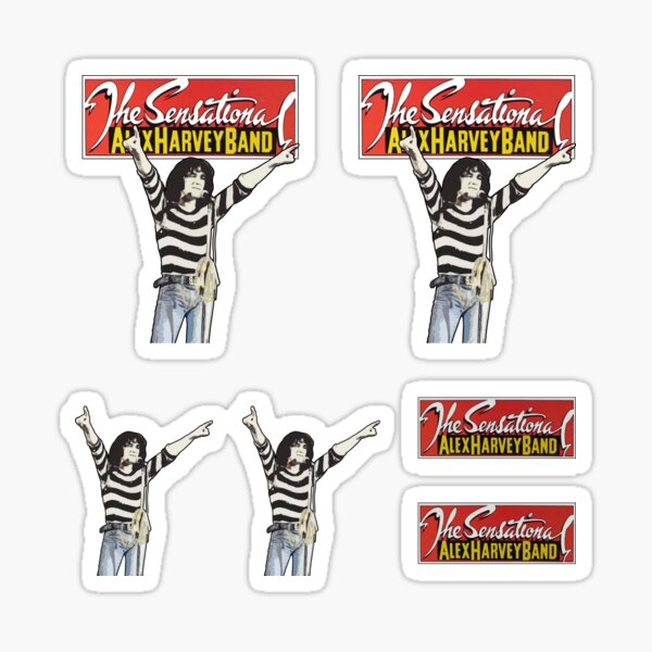 "The Sensational Alex Harvey Band" Sticker for Sale by CarlCraddock ...