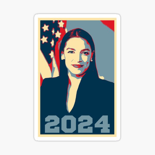 Alexandria Ocasio Cortez For President Stickers | Redbubble
