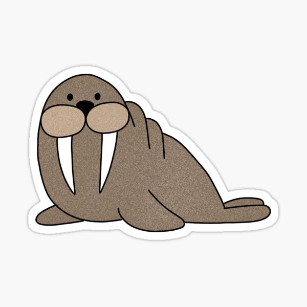 "walrus" Sticker for Sale by jdesigns- | Redbubble
