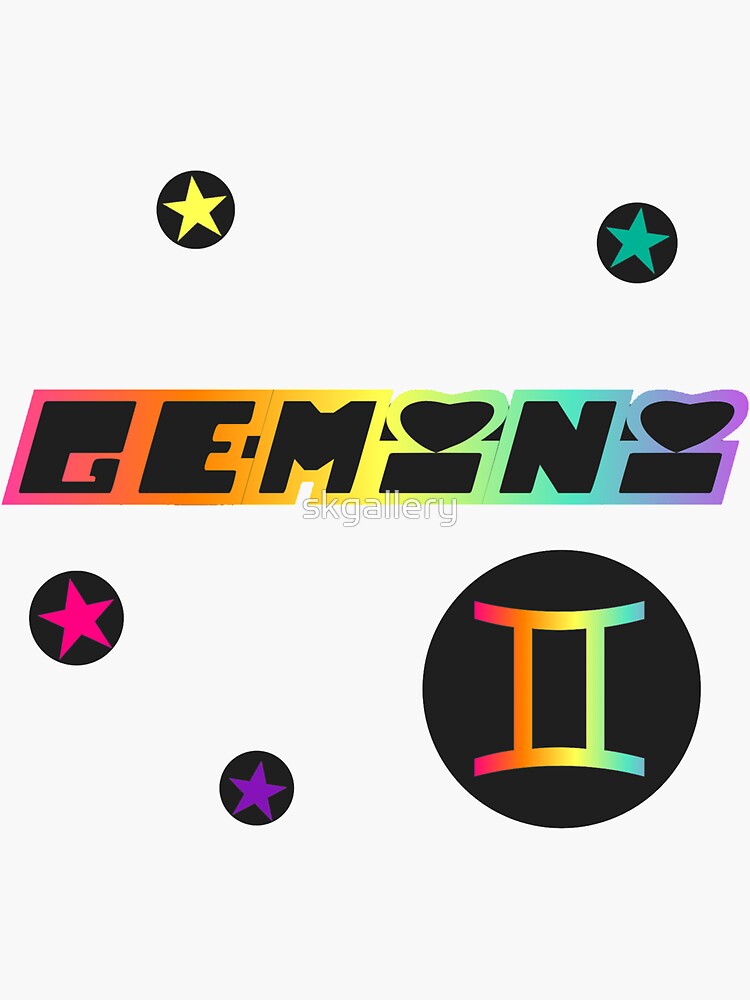"Gemini Sticker Pack" Sticker for Sale by skgallery | Redbubble