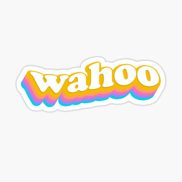 "Wahoo" Sticker for Sale by dehddraws | Redbubble