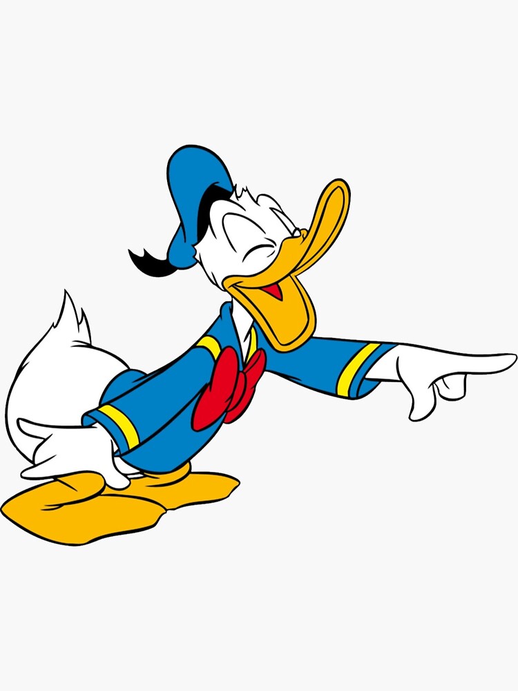 "Kostenlose Beratung von Donald Duck" Sticker von joeyth | Redbubble