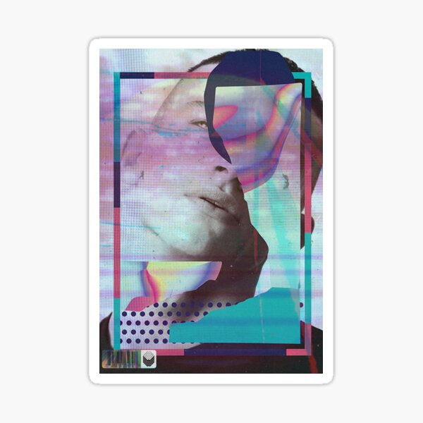 "Glitch Aesthetic" Sticker for Sale by 80sAesthetic | Redbubble