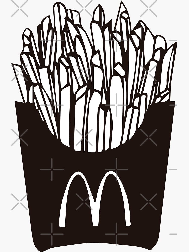 "Mc fries" Sticker by 21ayh | Redbubble