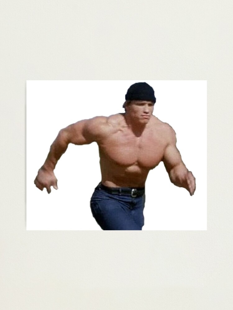 "Arnold running meme" Photographic Print for Sale by HangLooseDraft ...