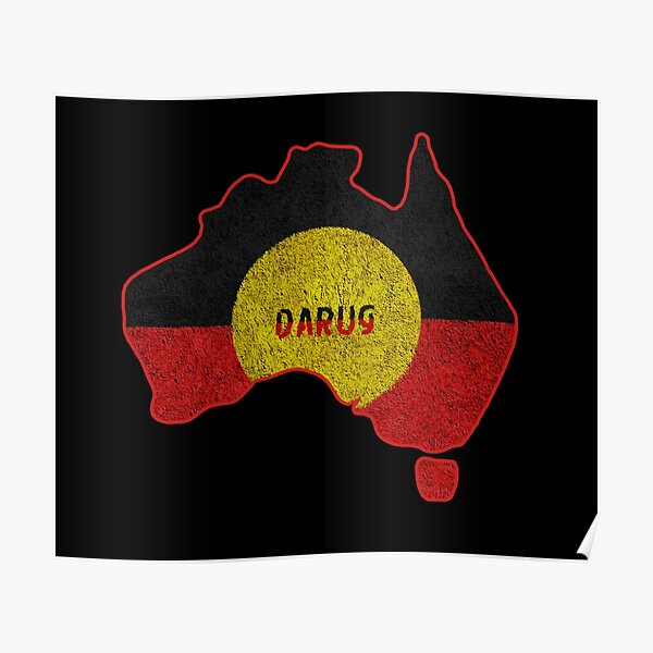 "Aboriginal Map Darug" Poster by GuessDesigns | Redbubble