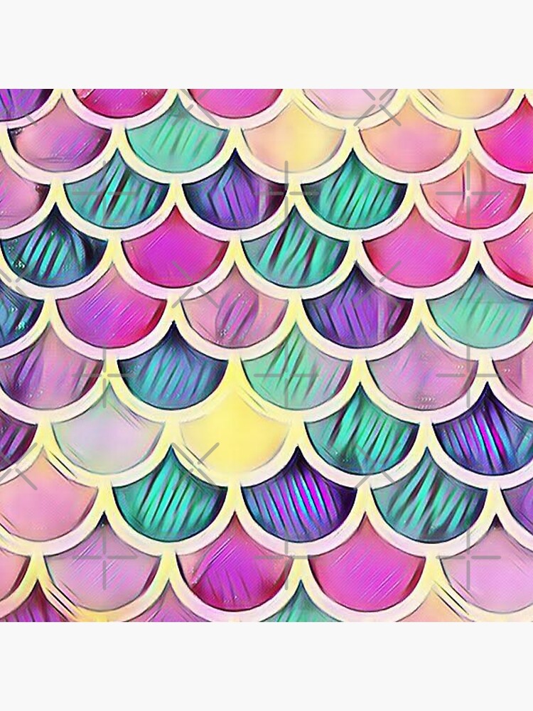 Póster for Sale con la obra «¡CHAPOTEO! Escamas de sirena de estilo de ...