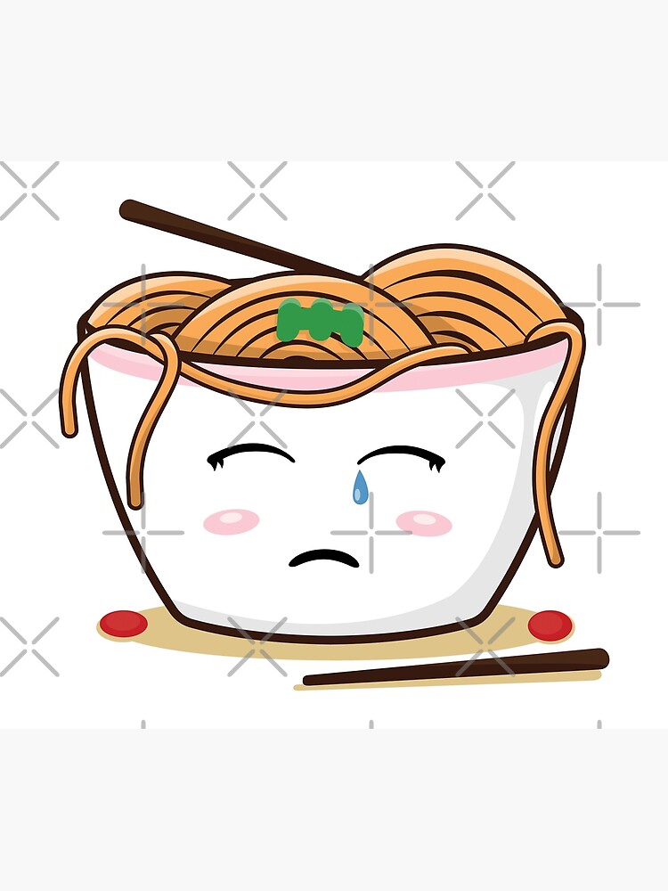 "Sad noodles" Poster by Sasha-Arts | Redbubble