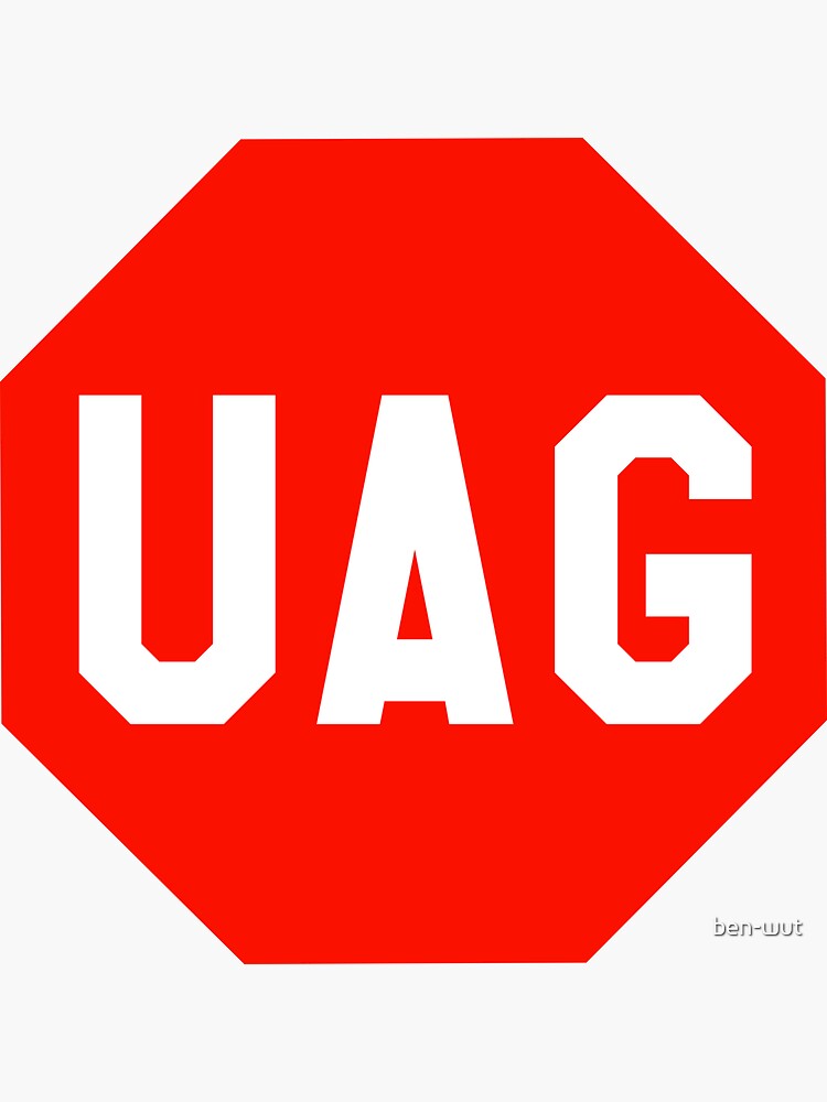 "UAG Stop Codon Sign" Sticker for Sale by ben-wut | Redbubble