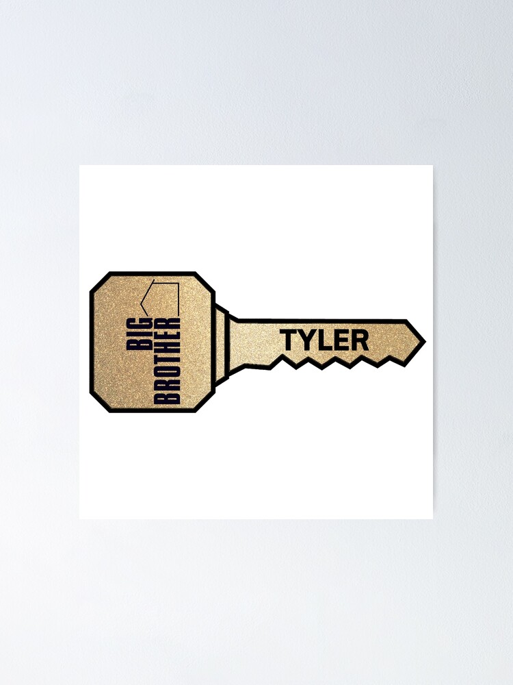 "Big Brother Gold Tyler Key" Poster for Sale by guac-anmol-e | Redbubble