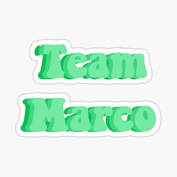 "team marco, kissing booth movie" Sticker for Sale by vanessa-holland ...