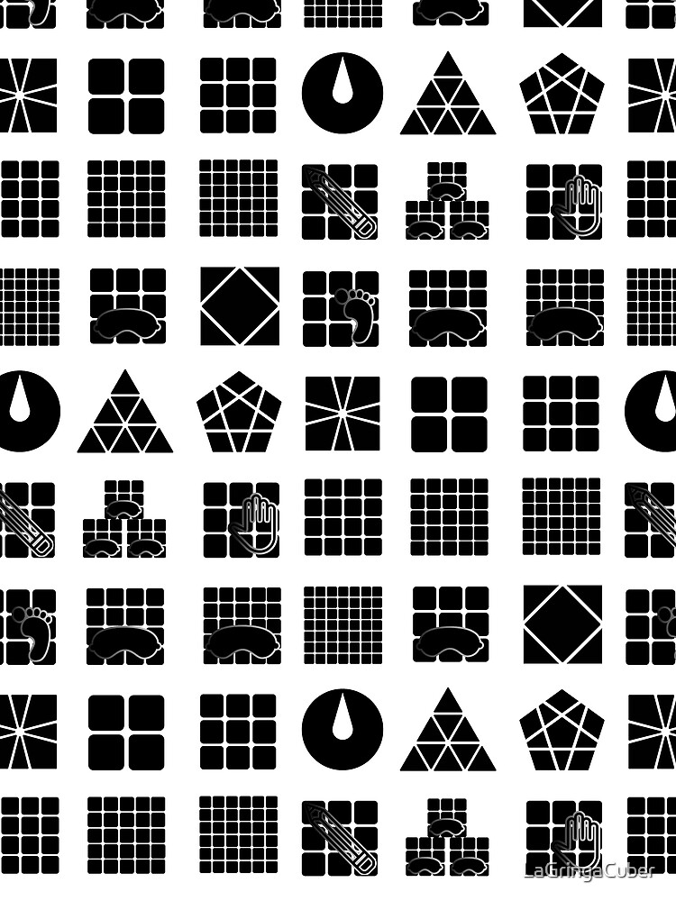 "WCA All 18 Events Cube Collage (Square-1, Clock, Multi-Blind, FMC, One ...