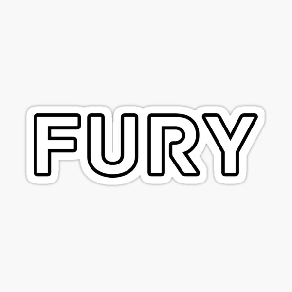 "Fury" Sticker for Sale by Sanjx | Redbubble