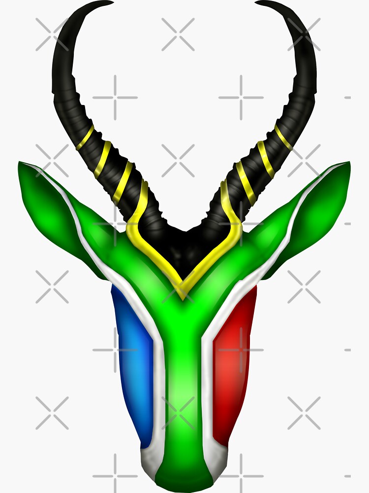 "South African Springbok" Sticker for Sale by Garyck Arntzen | Redbubble