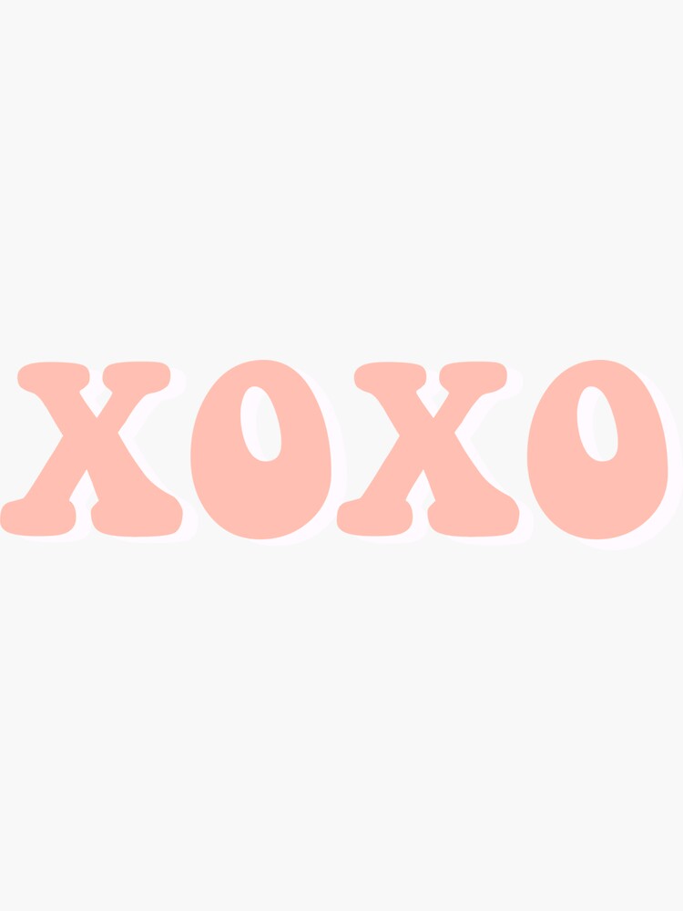 "Cute Aesthetic Pink XOXO" Sticker for Sale by CaitlinCerys | Redbubble