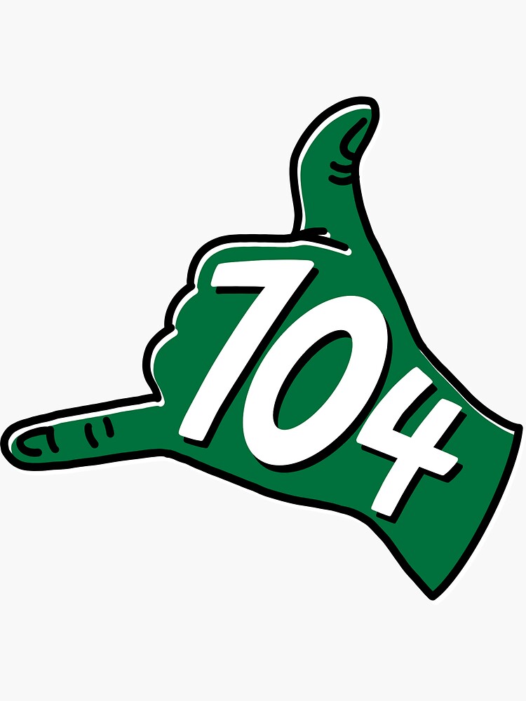 "704 Charlotte" Sticker by burchardkp | Redbubble