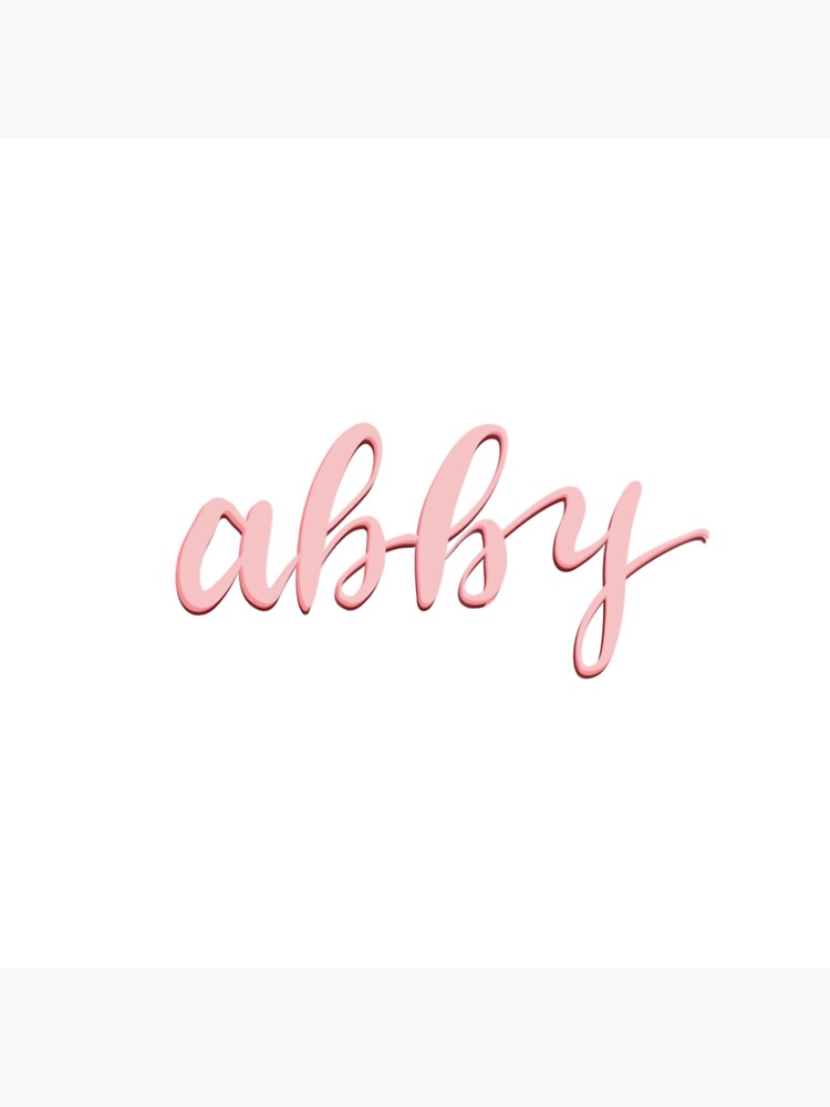 "Abby cursive name calligraphy monogram cute " Sticker by Selahweigant ...