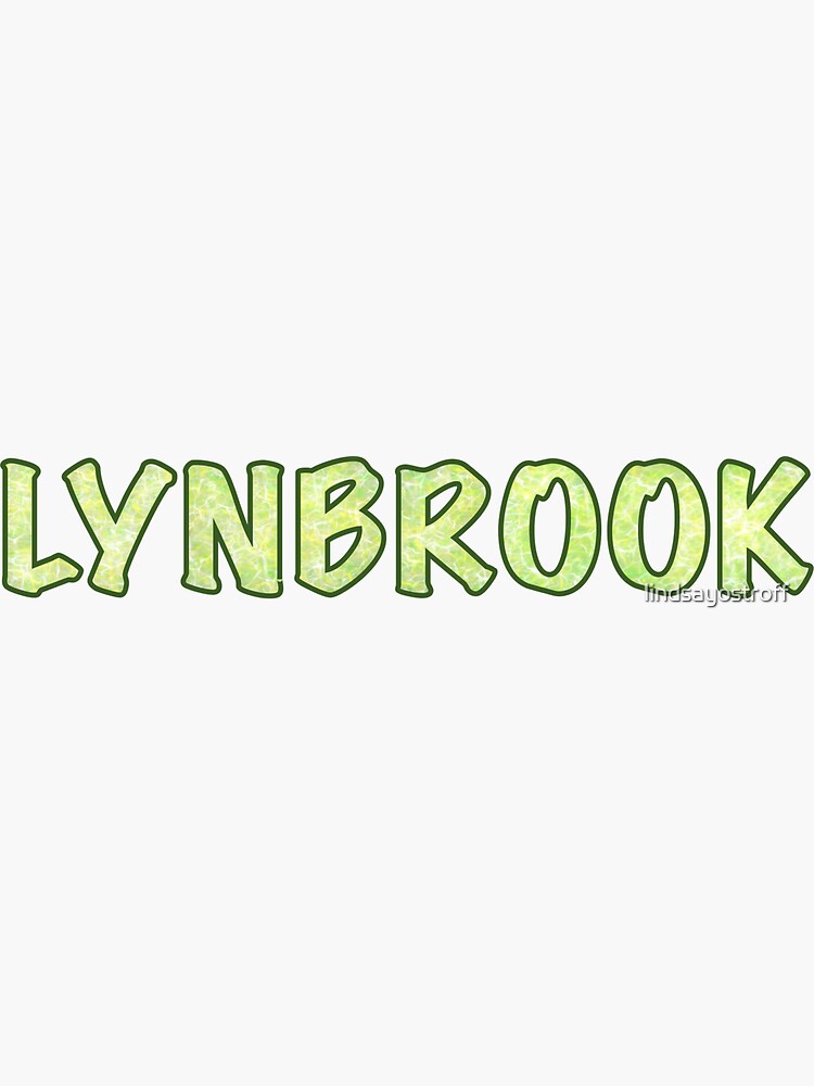 "Lynbrook" Sticker for Sale by lindsayostroff | Redbubble