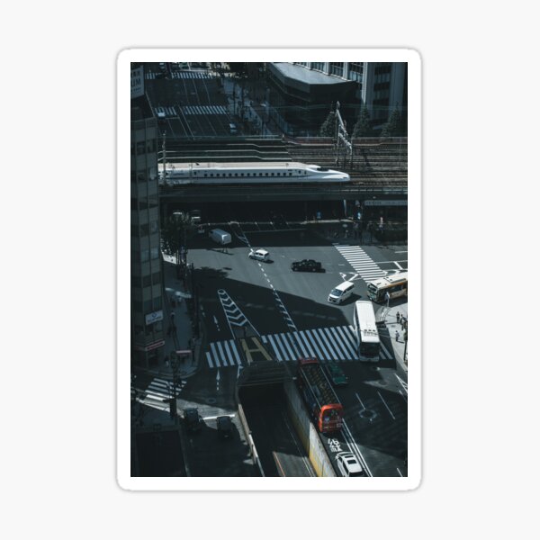 "Shinkansen Bullet Train, Tokyo" Sticker for Sale by JonesyDave | Redbubble