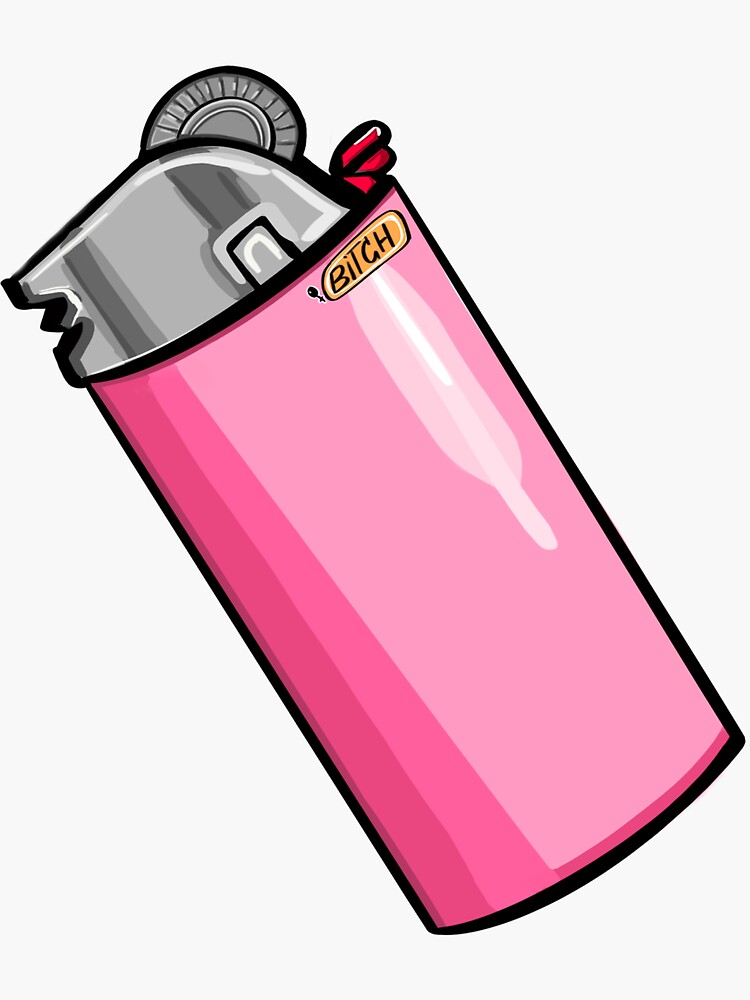 "Butane Babe" Sticker for Sale by LunarGoldDesign | Redbubble