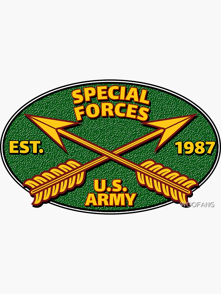 "U.S. ARMY SPECIAL FORCES" Sticker by WOOFANG | Redbubble