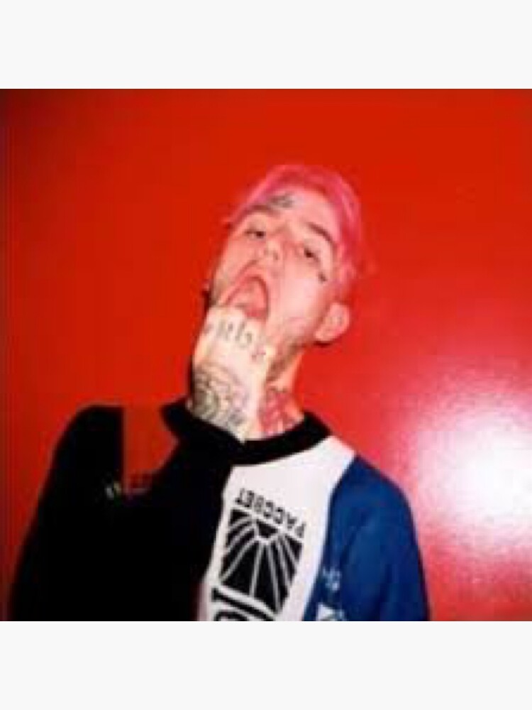 "LIL PEEP red" Poster by amymarieminixox | Redbubble