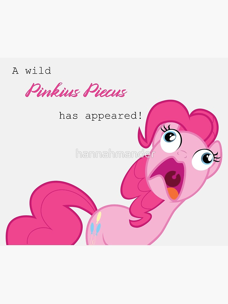 "Pinkius Piecus" Poster for Sale by hannahmander | Redbubble