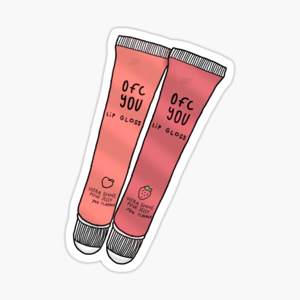 "Lip gloss" Sticker by Julineytor | Redbubble