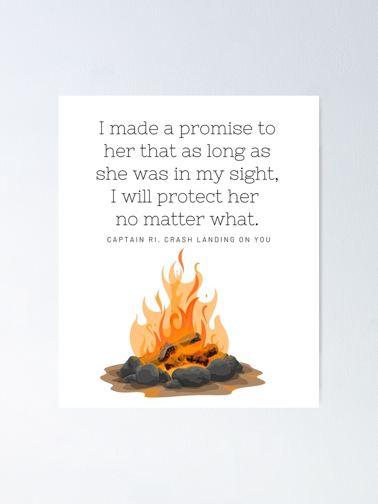 "Captain Ri Crash Landing on You Quote (CLOY)" Poster for Sale by ...