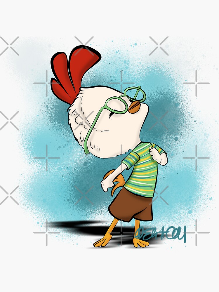 "Brave Chicken Little " Sticker for Sale by kuulei100 | Redbubble