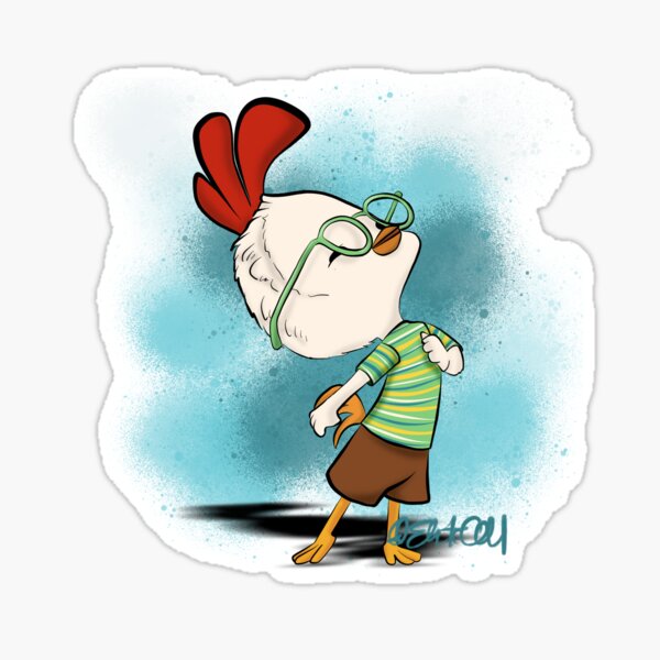 "Brave Chicken Little " Sticker for Sale by kuulei100 | Redbubble