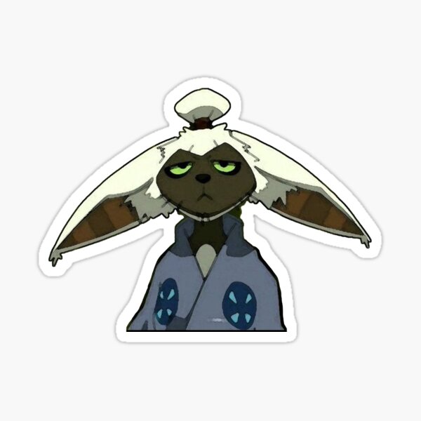 "Avatar momo samurai bender" Sticker for Sale by camilavg | Redbubble