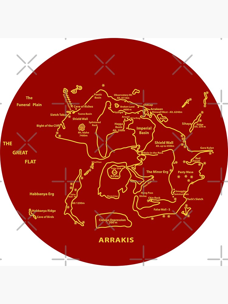 Arrakis Planet Map