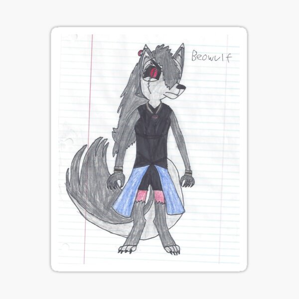 "Beowulf" Sticker for Sale by EpicAnimeKid | Redbubble