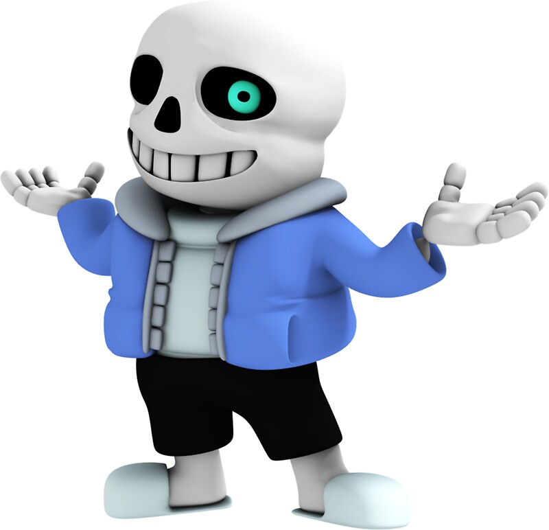 "Undertale: 3D Sans" Stickers by Spoons McGee | Redbubble