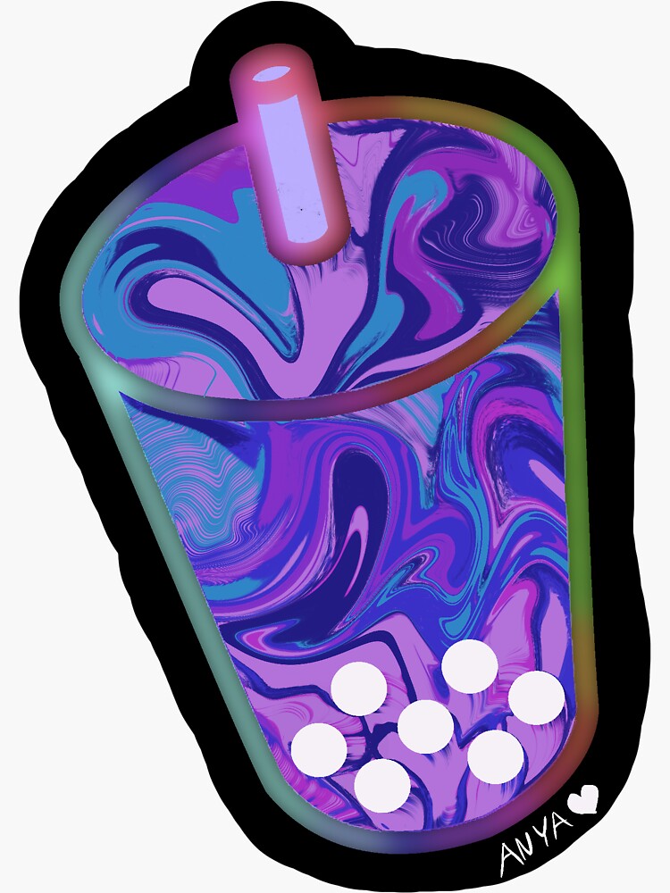 "Galaxy boba sticker" Sticker by A-N-Y-A | Redbubble