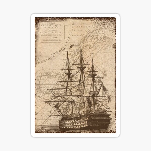 "old sea" Sticker for Sale by UNICORNOMORENA | Redbubble