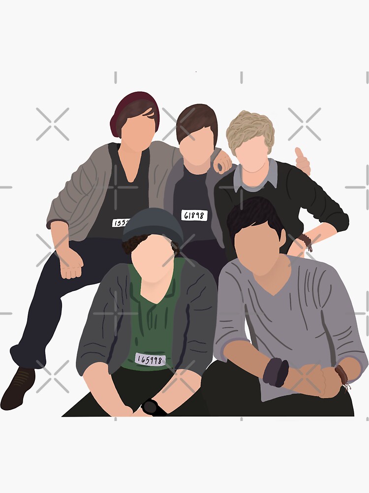 "One Direction X Factor" Sticker by sivandmel | Redbubble